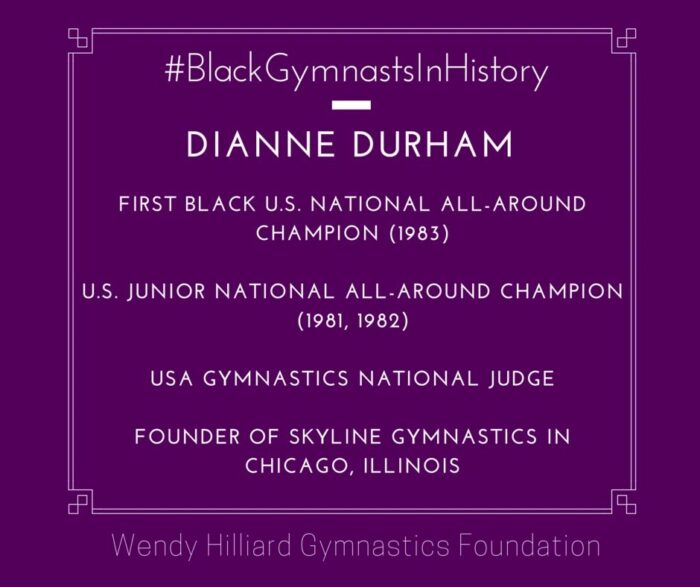 Dianne Durham - Wendy Hilliard Gymnastics Foundation